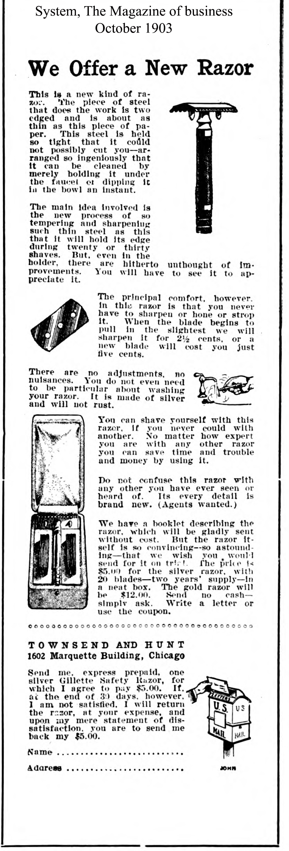 Gillette Double Ring Safety Razor Ads 1903-1905 – The Early Gillette ...